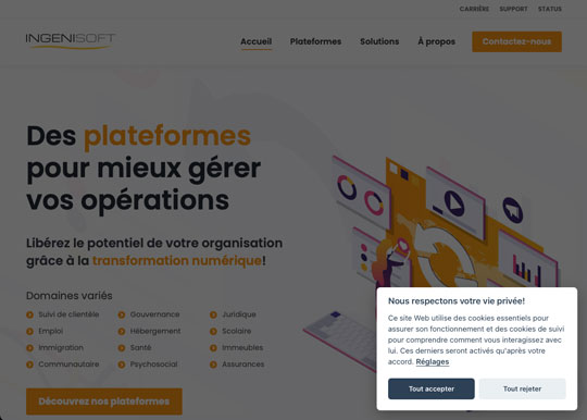 Mise en conformité de votre site Web à la Loi 25 - Ingenisoft